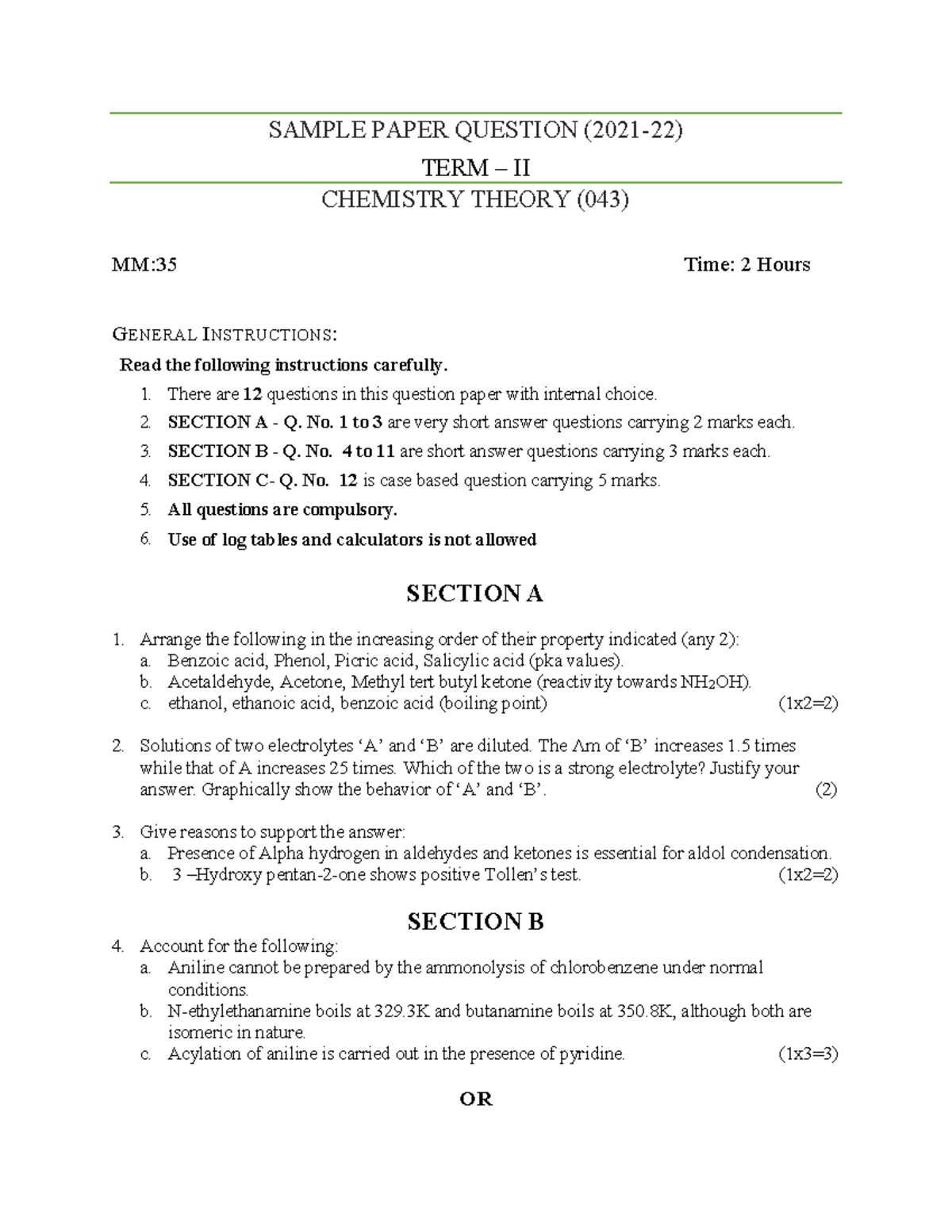 Chemistry SQP Term2 SAMPLE PAPER QUESTION 2021 22 TERM II chemistry-sqp-term2-sample-paper-question-2021-22-term-ii