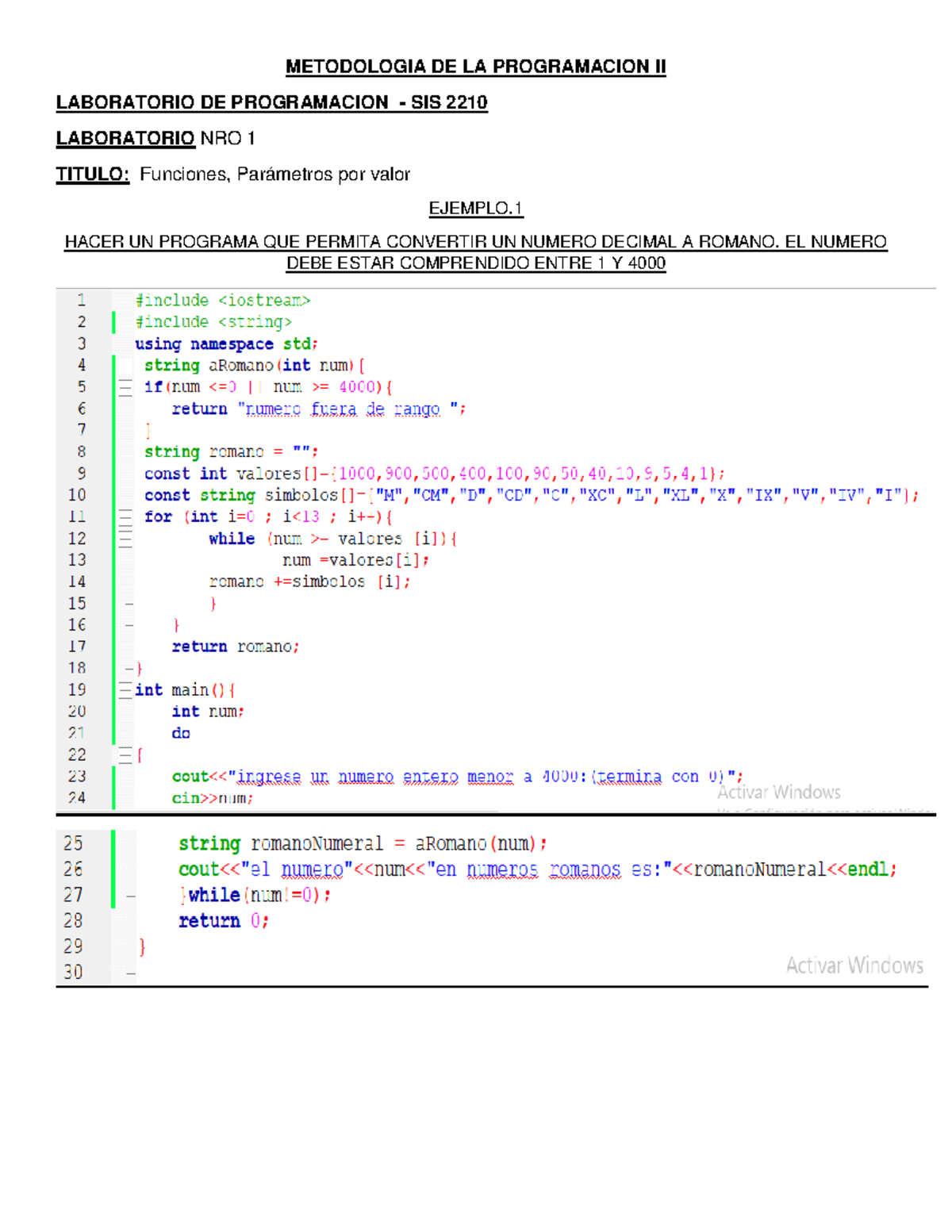 Comparto 'LABO1' contigo - METODOLOGIA DE LA PROGRAMACION II LABORATORIO DE PROGRAMACION - SIS ...