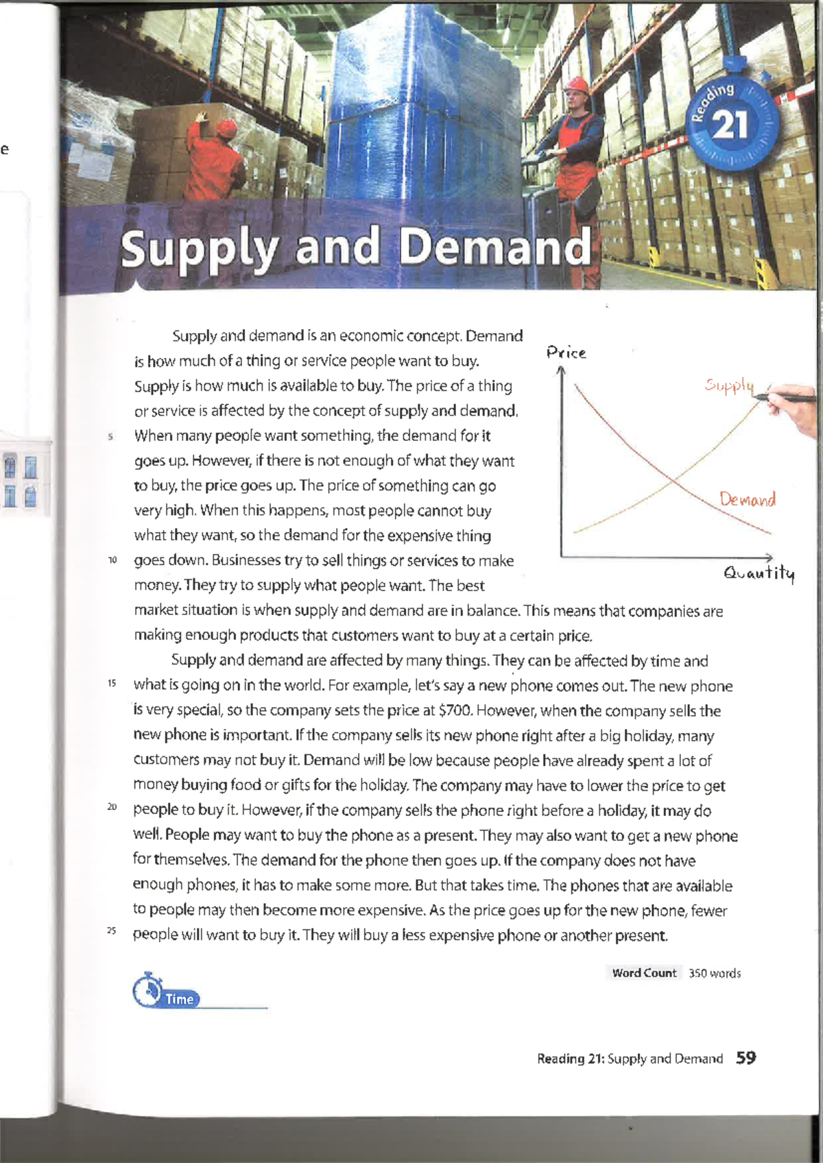 Speed Reading N 2 - Lecturas - 21 Supply and Demand Supply and demand ...