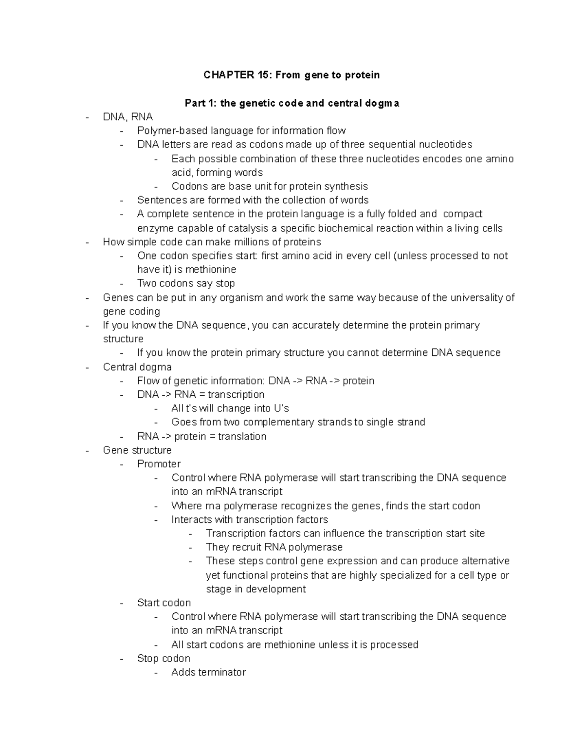 Essential Biology Topics 15-17 (genes, promoters, cell cycle) - CHAPTER ...