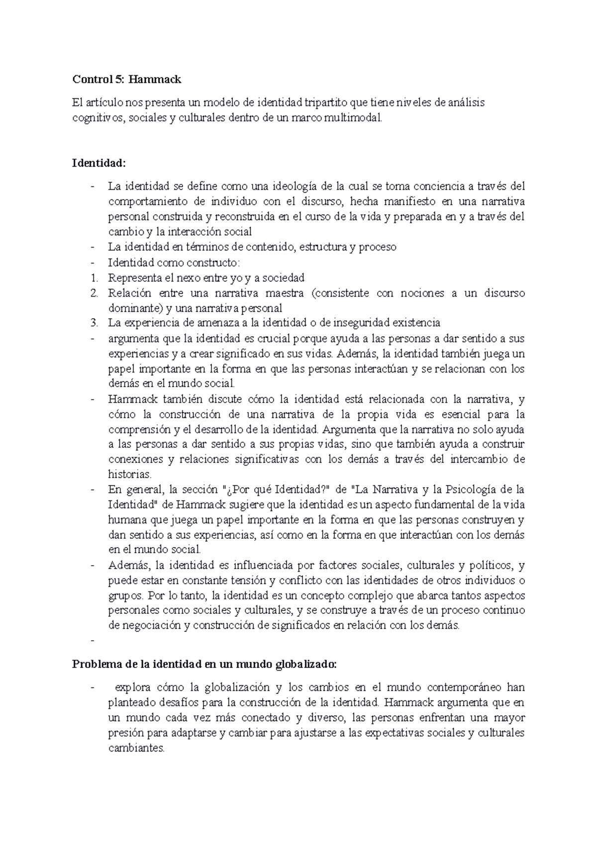 Control 5 Hammack - Resumen Book of Proof - Control 5: Hammack El artículo nos presenta un ...