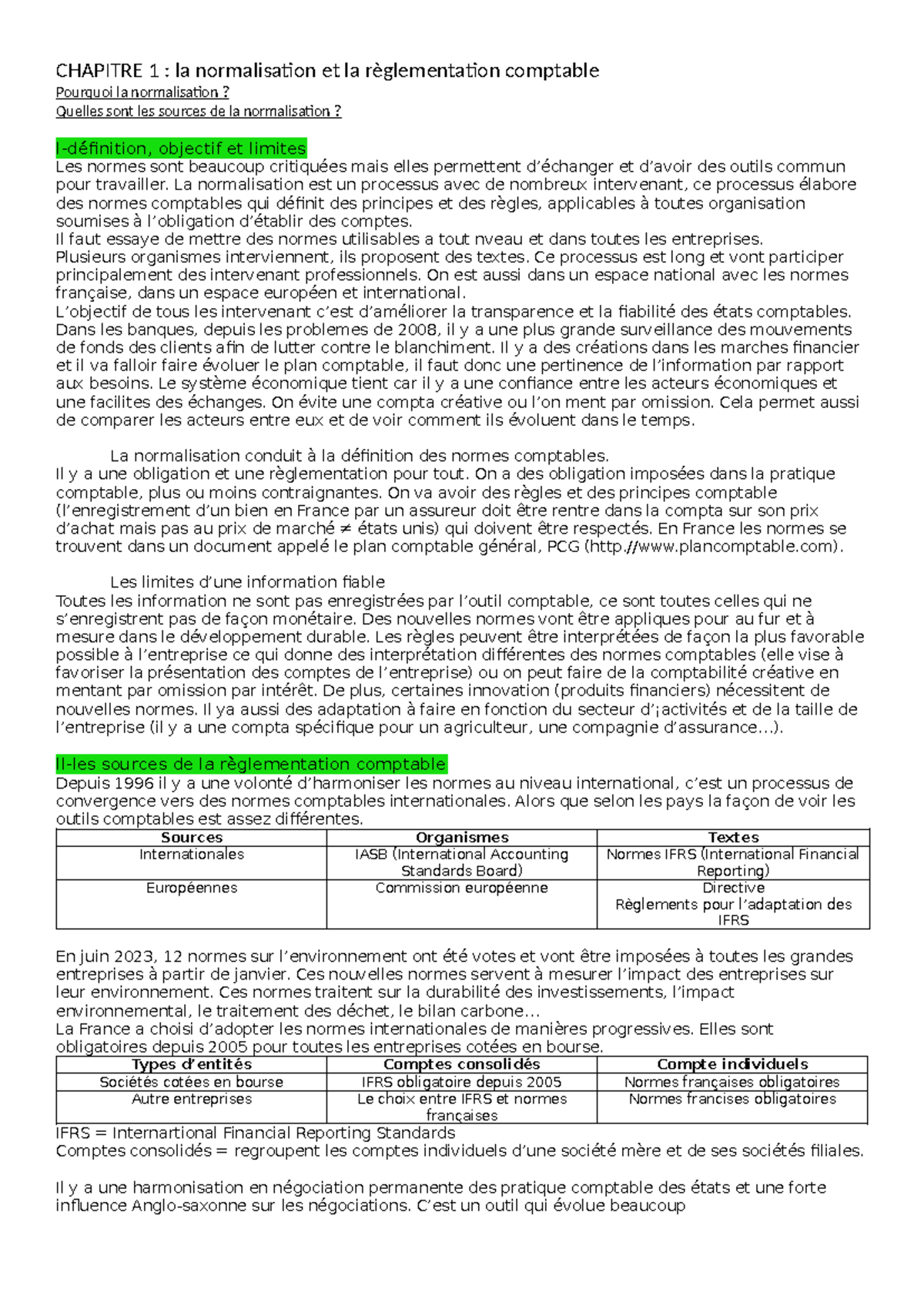 Chapitre 1 - CHAPITRE 1 : la normalisation et la règlementation ...