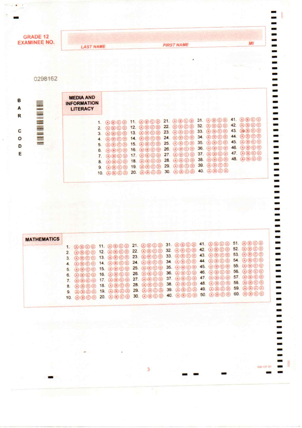 NAT - AS - Page 3 - SAMPLE - Homeroom Guidance - Studocu
