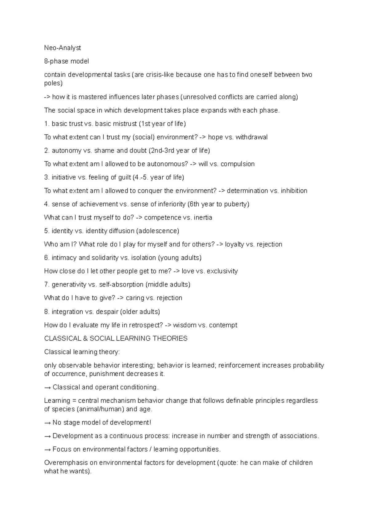 Neo - Psycho - Neo-Analyst 8-phase model contain developmental tasks ...