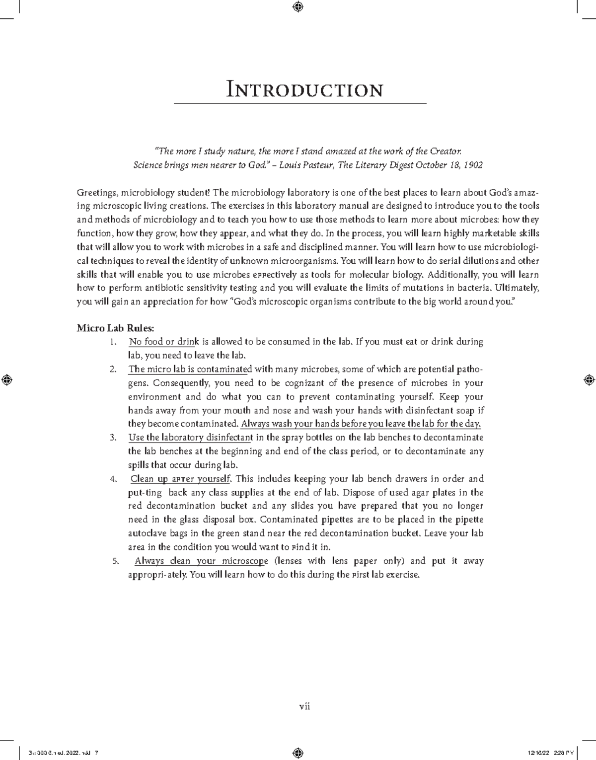 Lab Manual Introduction - Ex 3 - Introduction “The more I study nature ...