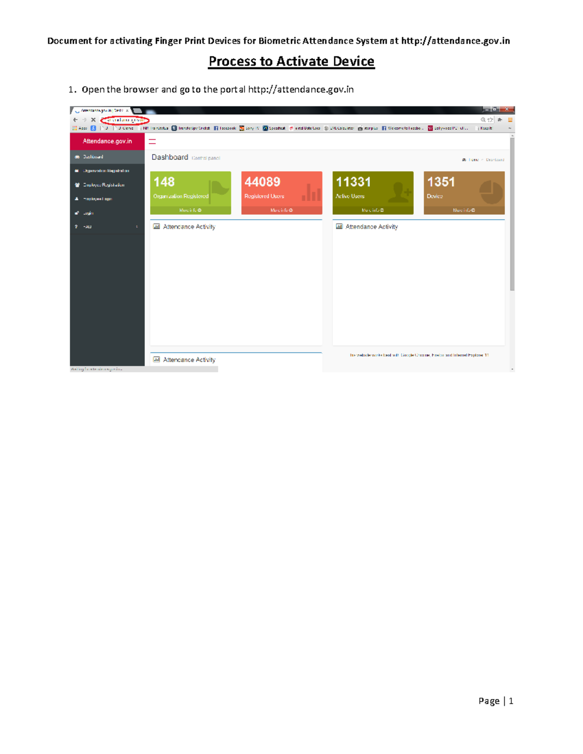Process to add device nd admin - Process to Activate Device Open the ...