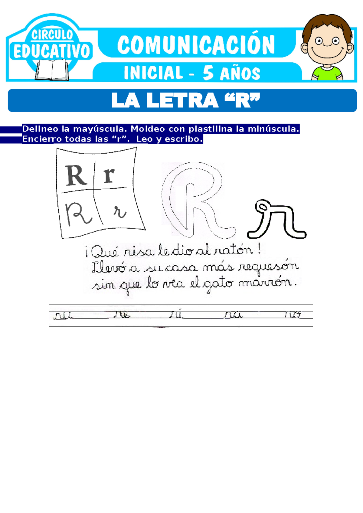 La Consonante R para Ninos de Cinco Anos - Licenciatura en lengua y ...