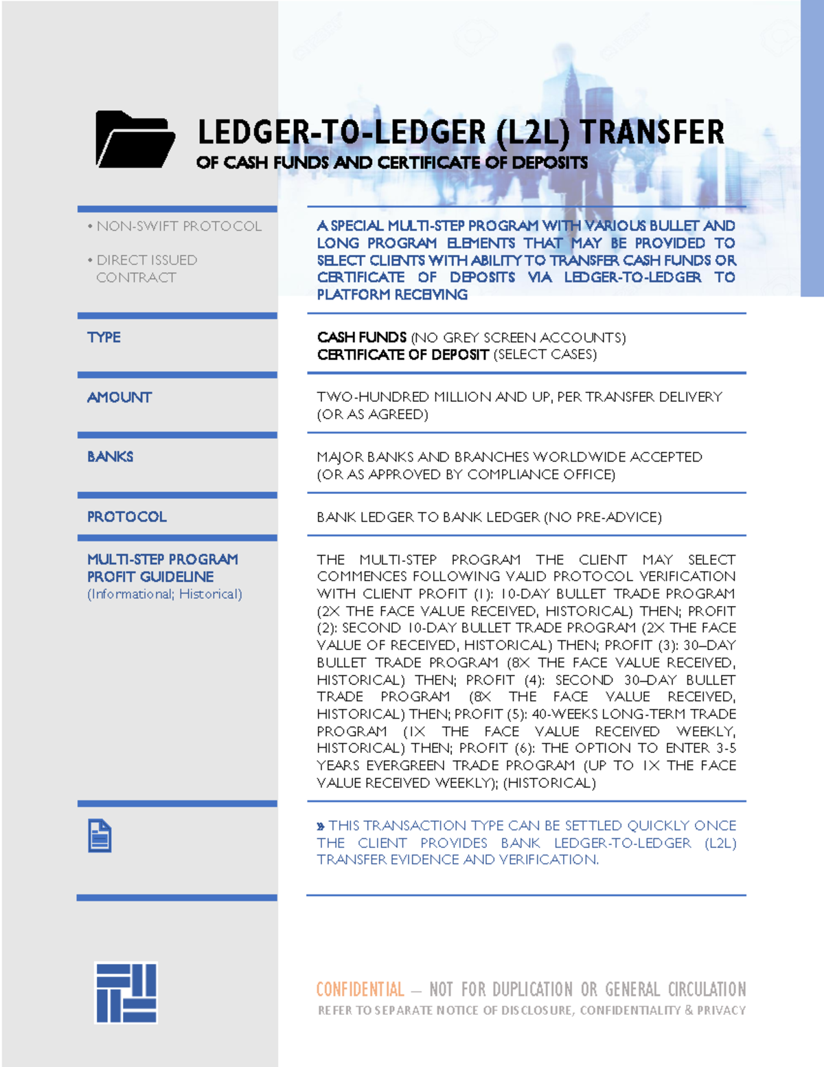 Ledger TO Ledger Confidential Memo Programming Overview Jan Feb 2020 ...