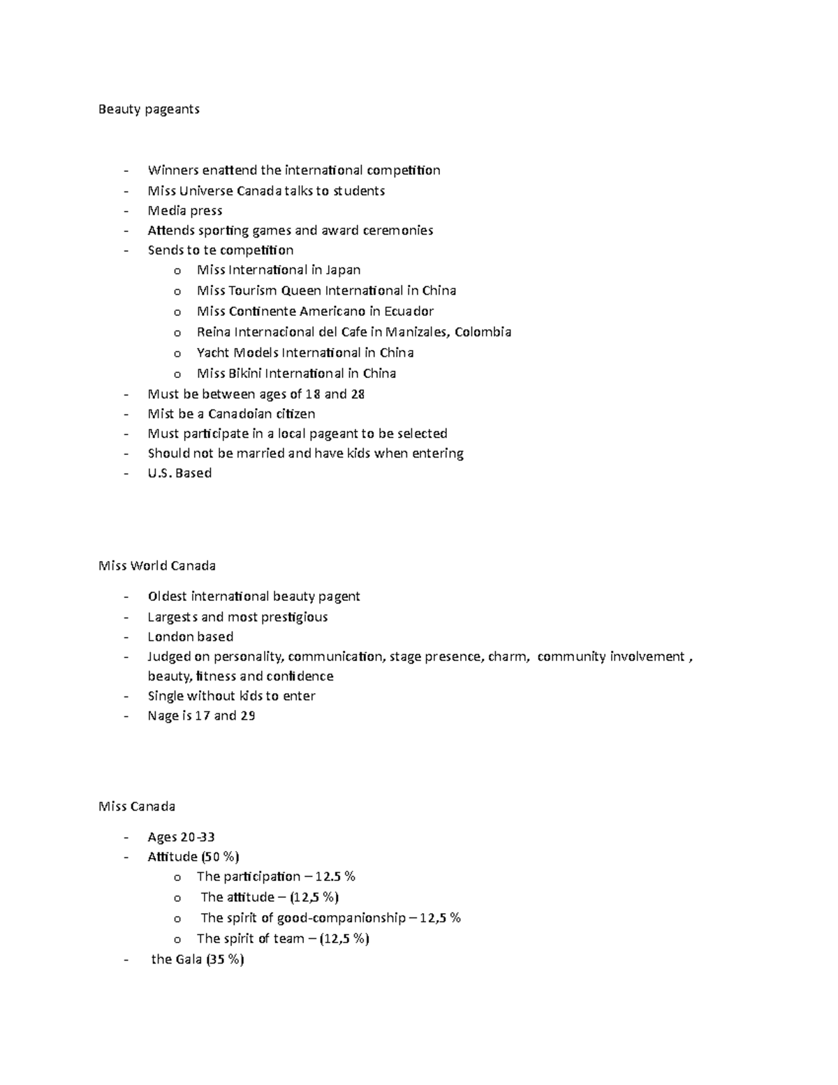 Beauty pageants - Beauty pageants Winners enattend the international ...