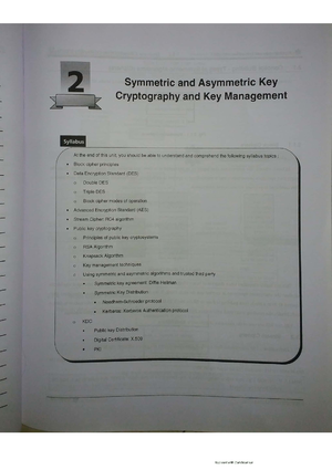 Cryptography & System Security- SEM 6- MU - Cryptography & System Security - Studocu