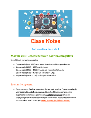 Info module 6 - informatica v5 - Hoofdstuk 1 Een project is: Een ...
