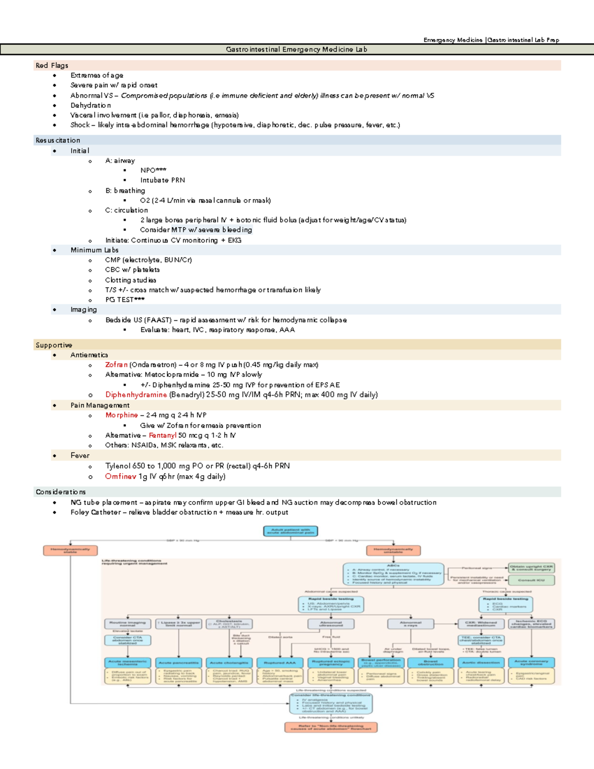 Lab Prep GI - Lab Prep GI - Gastrointestinal Emergency Medicine Lab Red ...