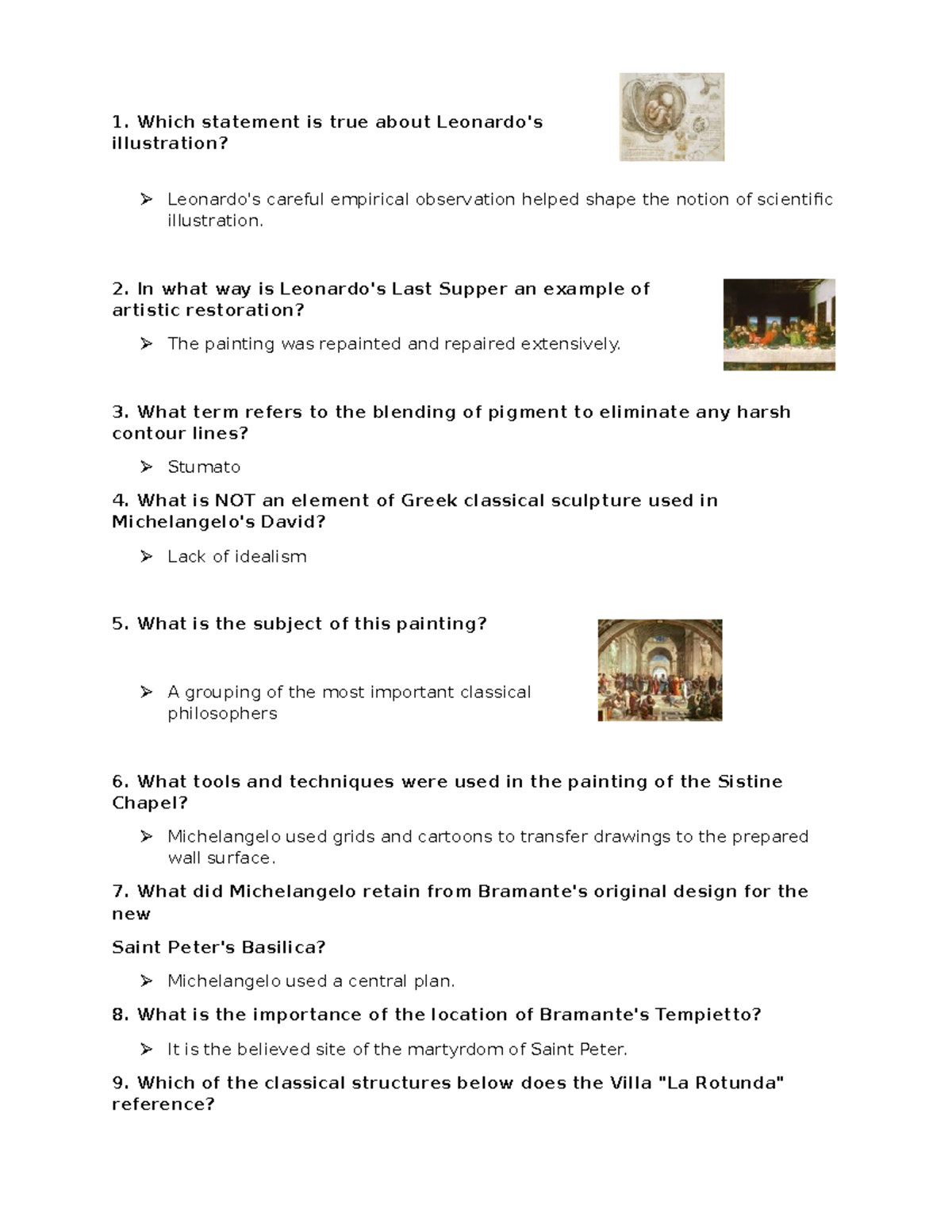 ART History II Challenge Questions - Which statement is true about ...
