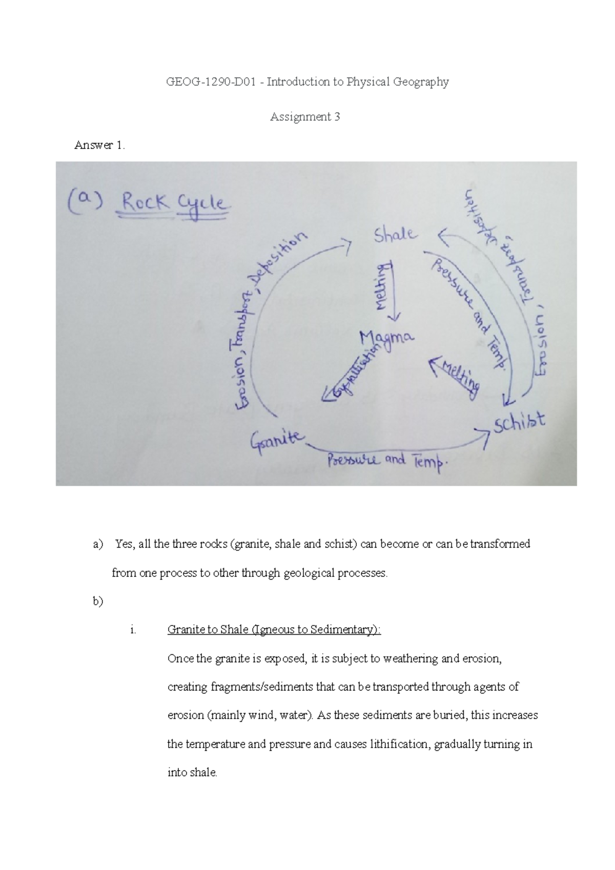 GEOG 1290 - assignment - GEOG-1290-D01 - Introduction to Physical ...