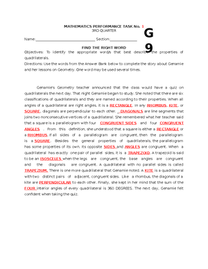 TLE CSS10 Q2 W1 for Technology Education Students - Grade 10 Computer System Servicing Activity ...