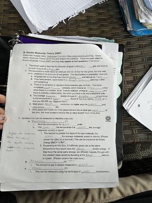 Lab report - 6.05 lab - Gas Laws Lab Instructions: Complete all ...