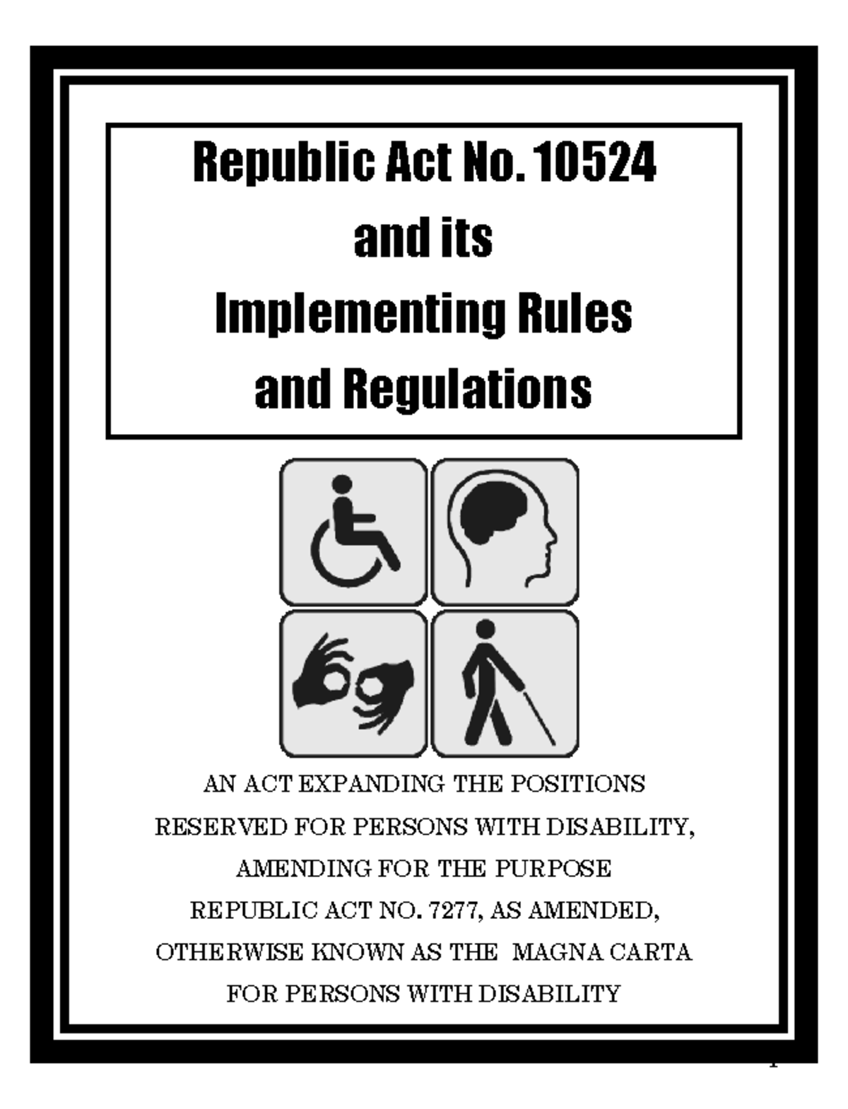 Ra 10524-magna-carta-for-persons-with-disability - Republic Act No ...