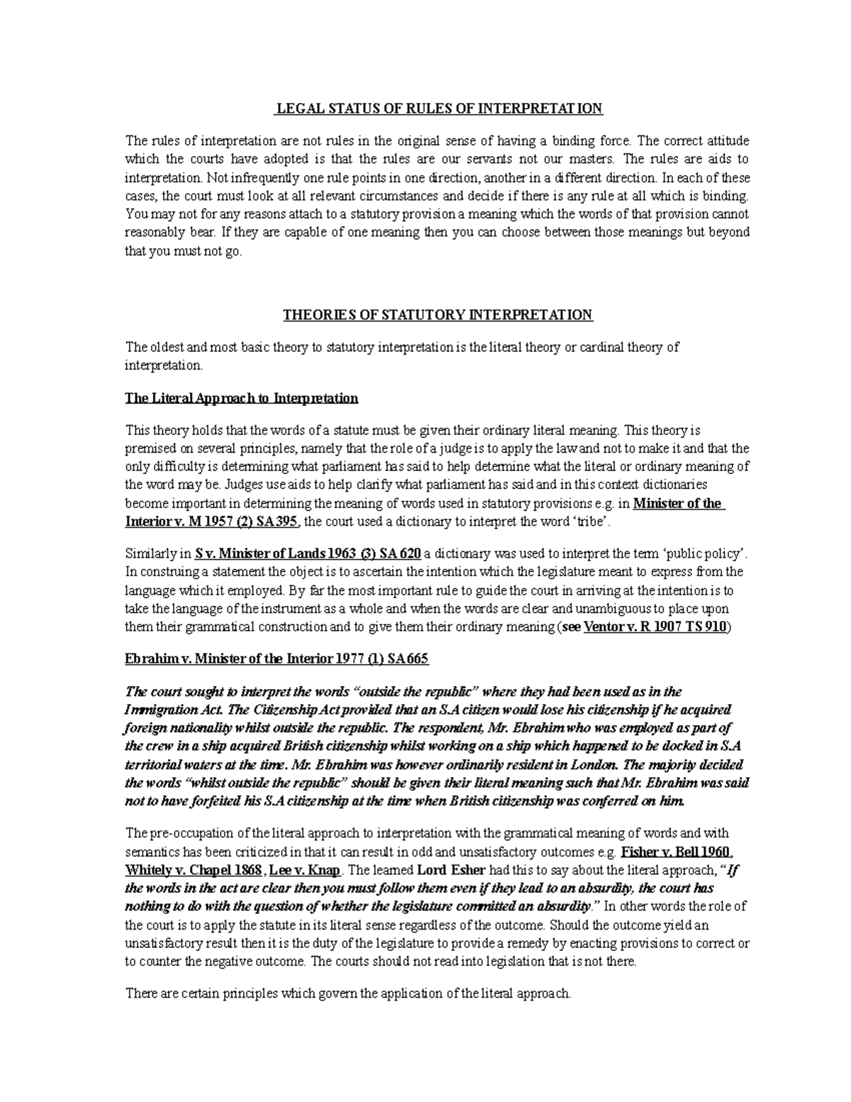 3. THE General Rules OF Interpretation - LEGAL STATUS OF RULES OF ...