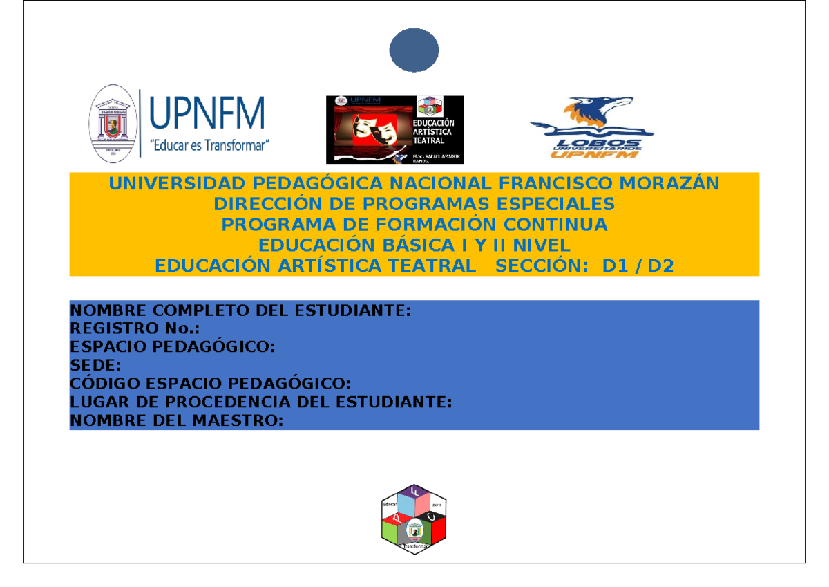 Diario DE Aprendizaje PFC - UNIVERSIDAD PEDAGÓGICA NACIONAL FRANCISCO MORAZÁN DIRECCIÓN DE ...