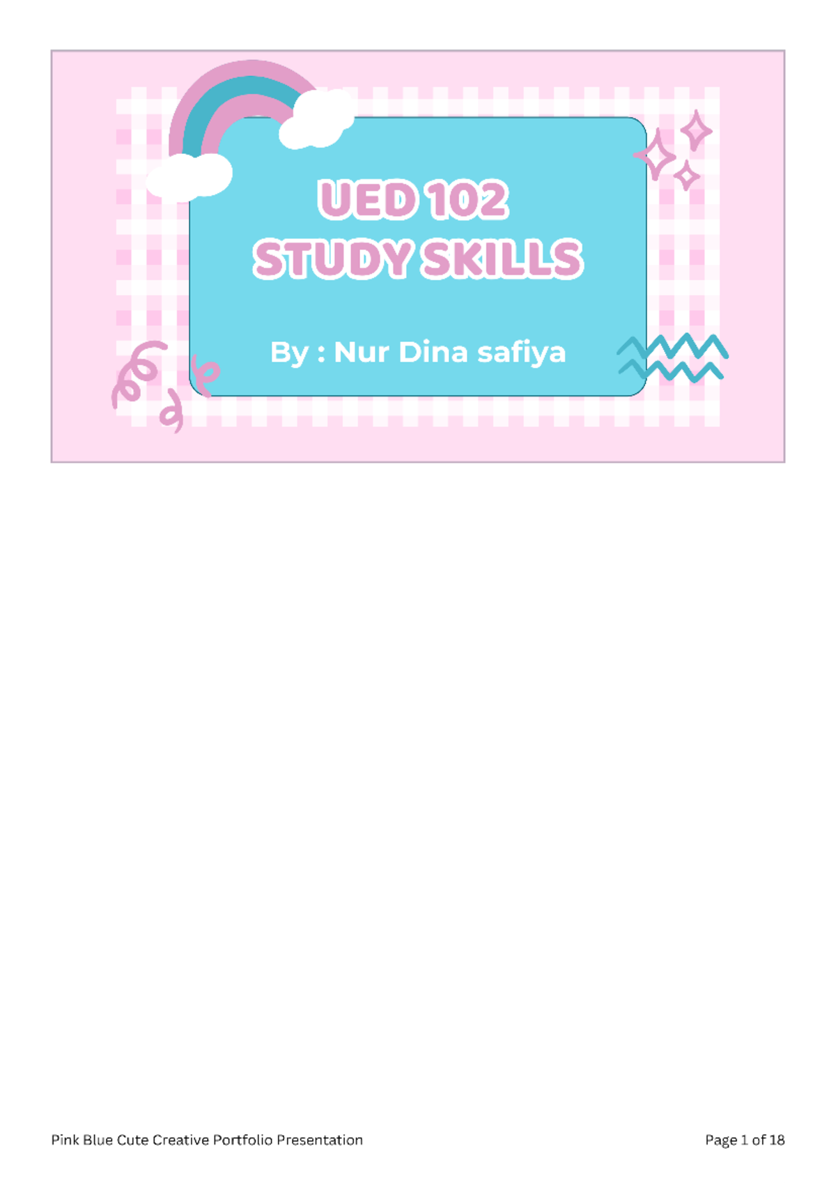 UED Topic 1 - first inv assignment - industry training - Studocu