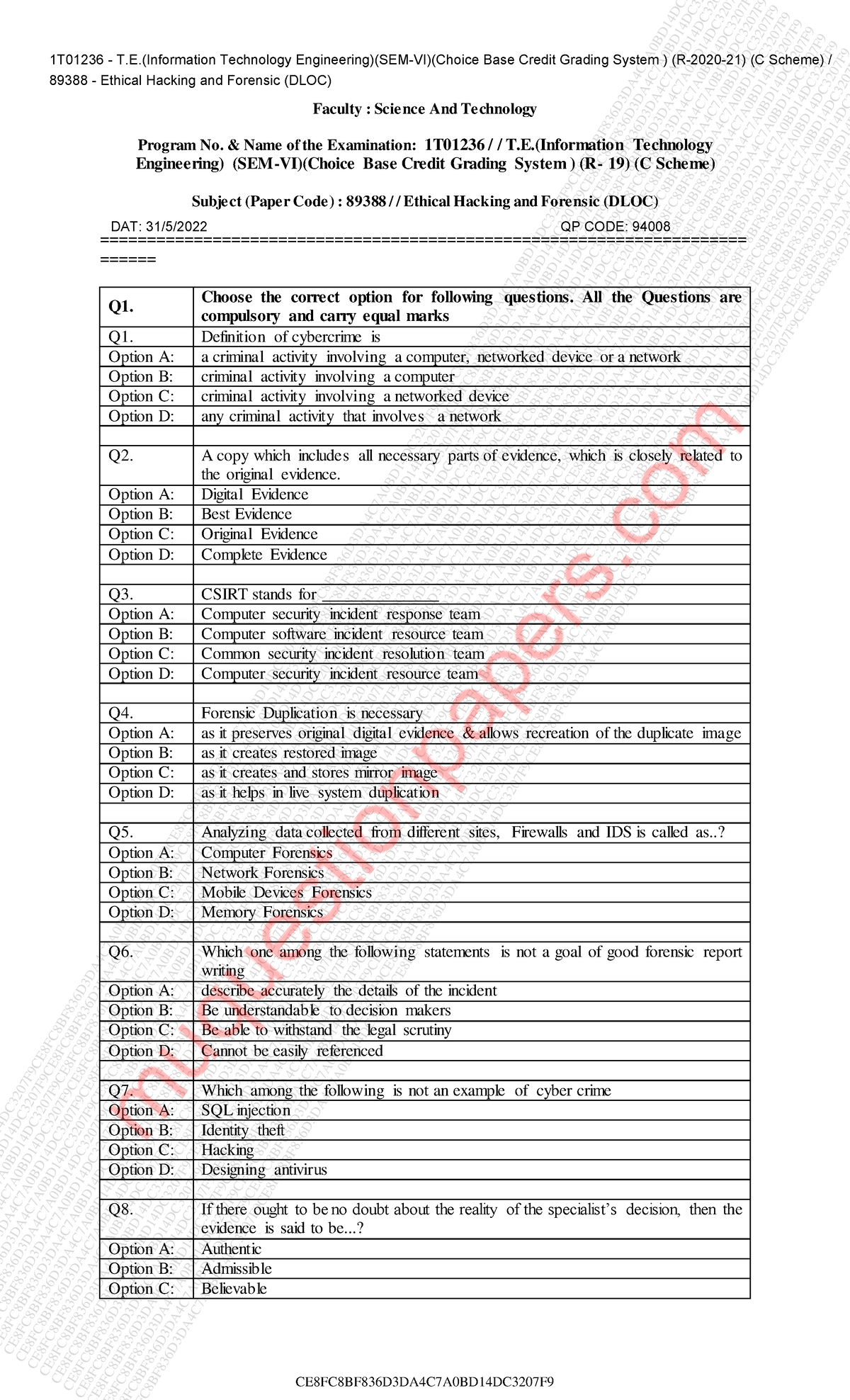 Be information-technology semester-6 2022 may ethical-hacking-and-forensicrev-2019-c-scheme ...