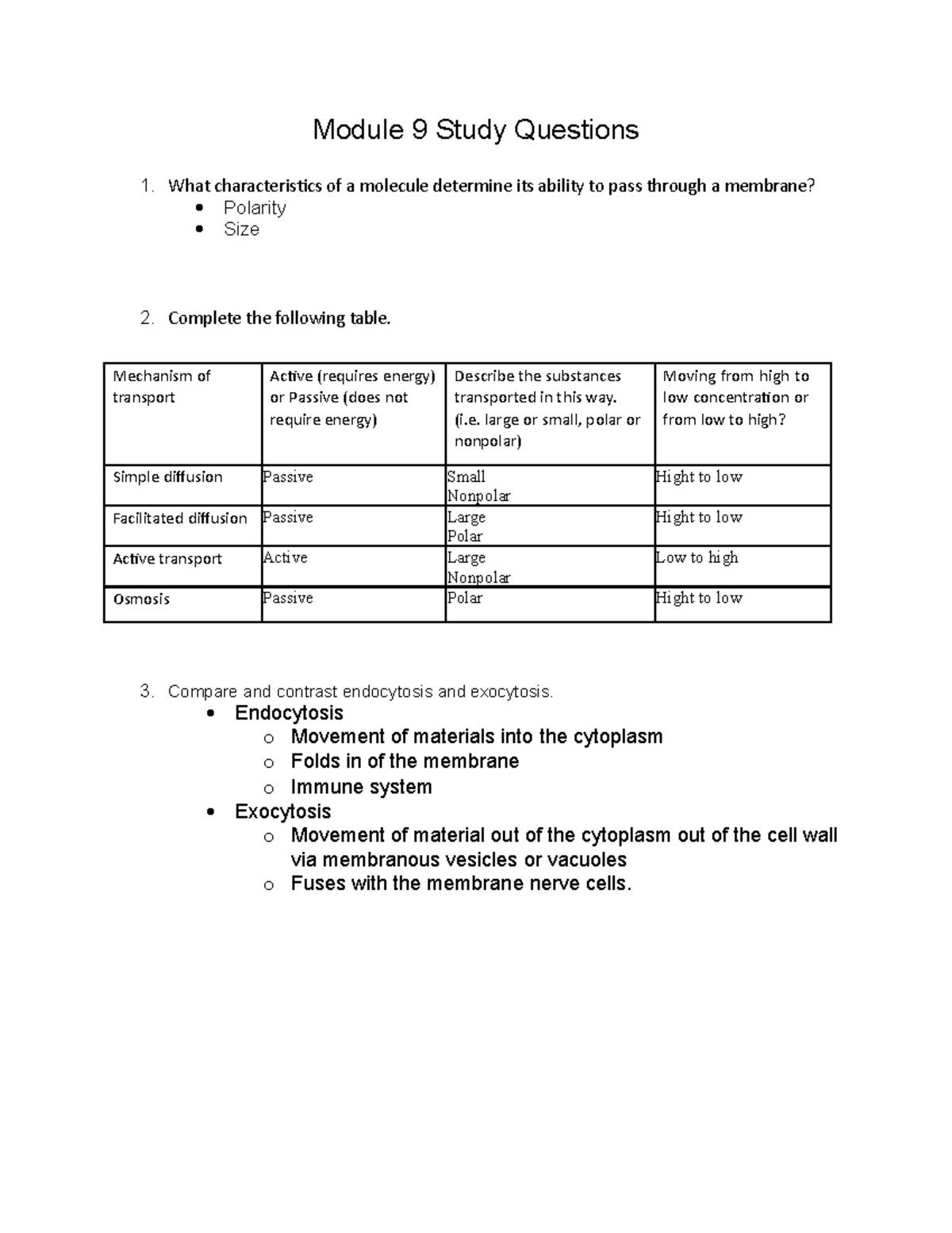 C190.v3 module 9 study questions - Module 9 Study Questions 1. What ...