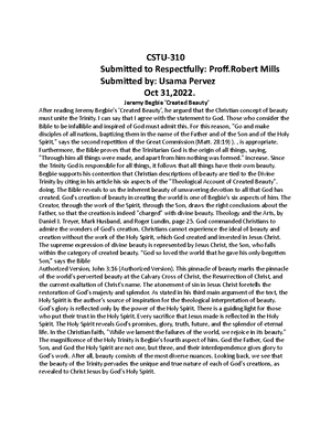 ARTS 105 - assignment - Artist Report Assignment ART- By Usama Pervez ...