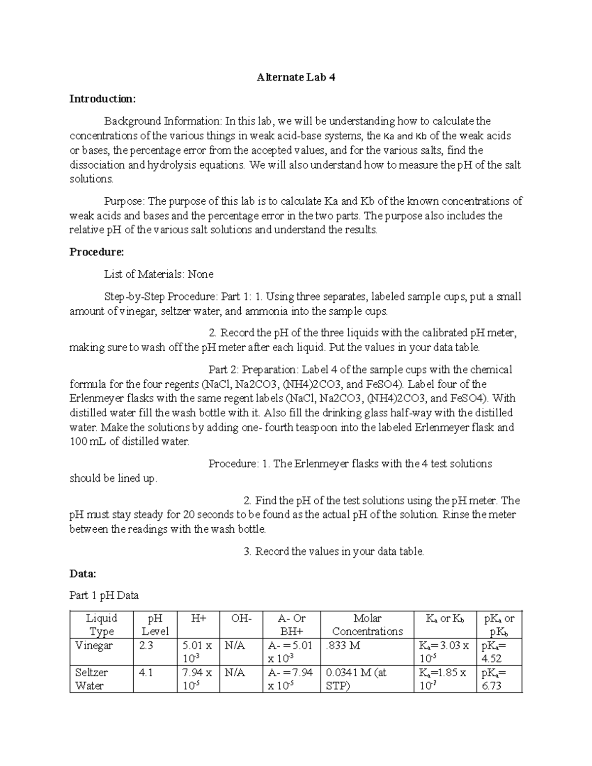 Lab 5 Report - Alternate Lab 4 Introduction: Background Information: In this lab, we will be ...