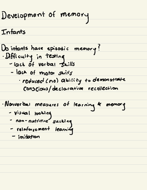Psych 452 - notes - Learning is the process of acquiring new knowledge ...