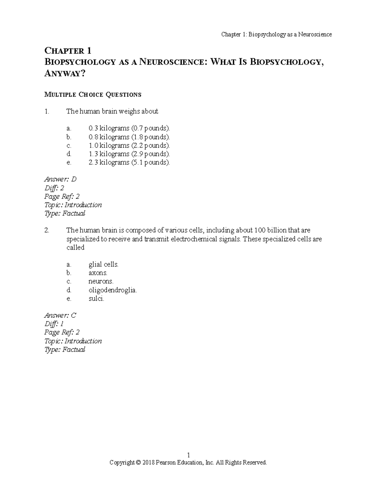 Sample/practice exam Summer 2020, questions and answers - CHAPTER 1 ...
