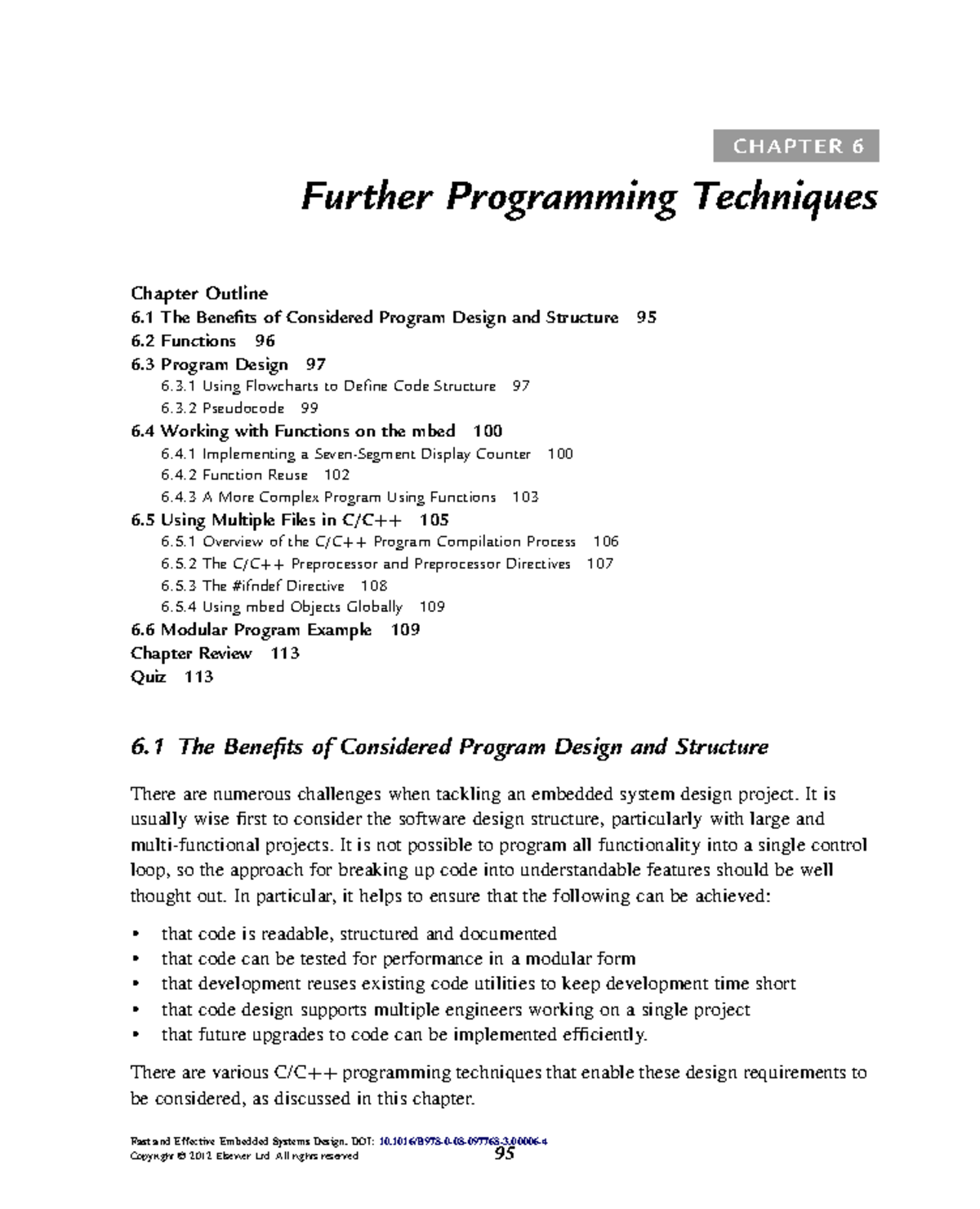 Programming Techniquess - C H A P T E R 6 Further Programming ...