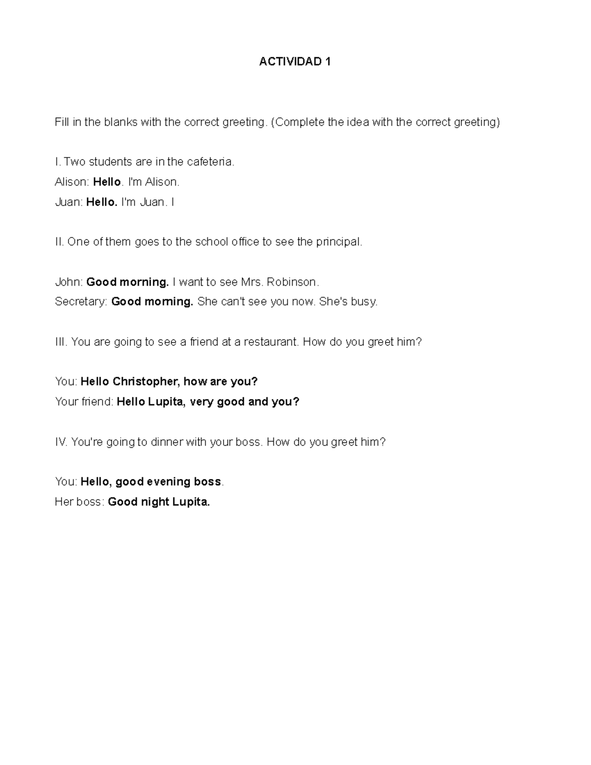 NM05 ACT 1 - prepa - ACTIVIDAD 1 Fill in the blanks with the correct ...