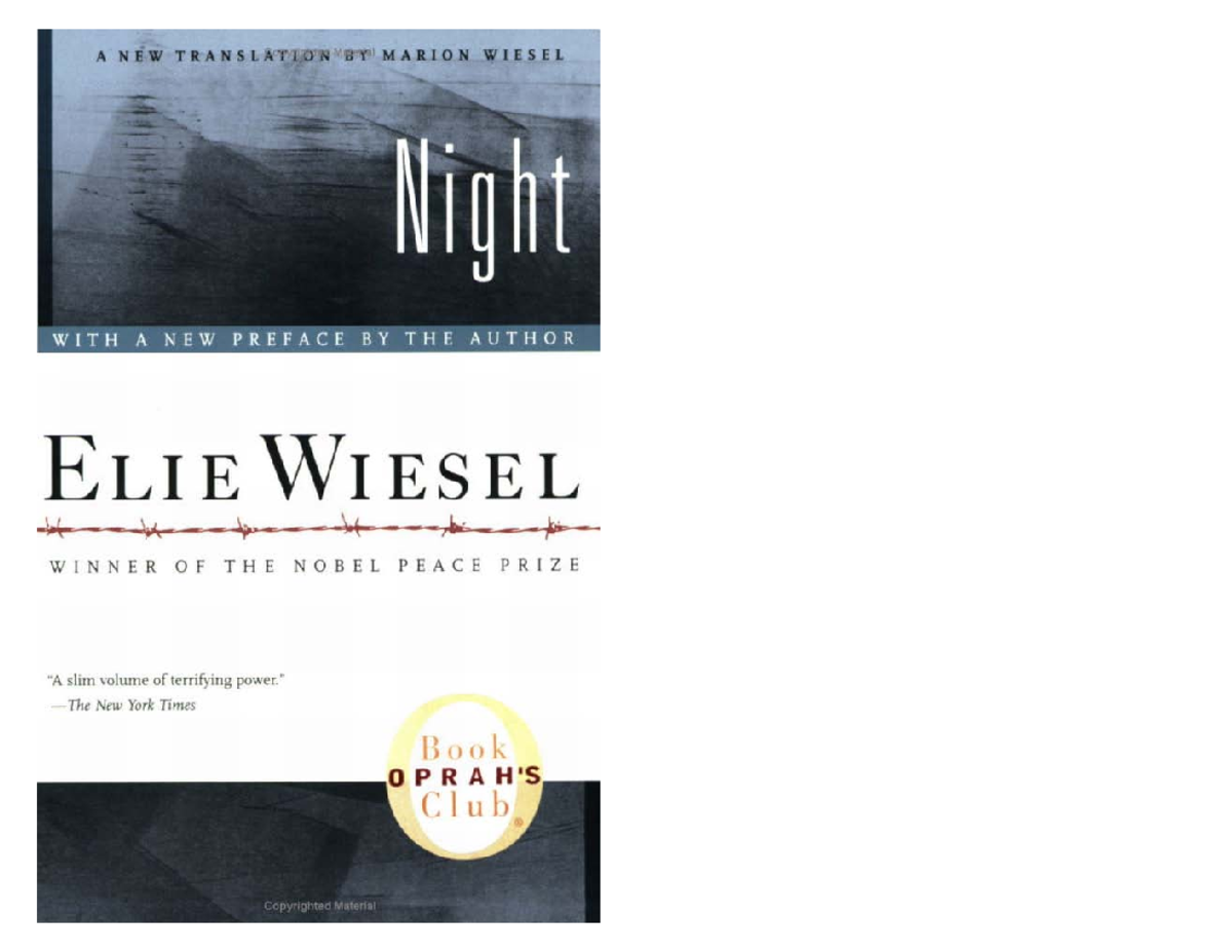 Night book - Book - Also by Elie Wiesel DAWN DAY (previously THE ...