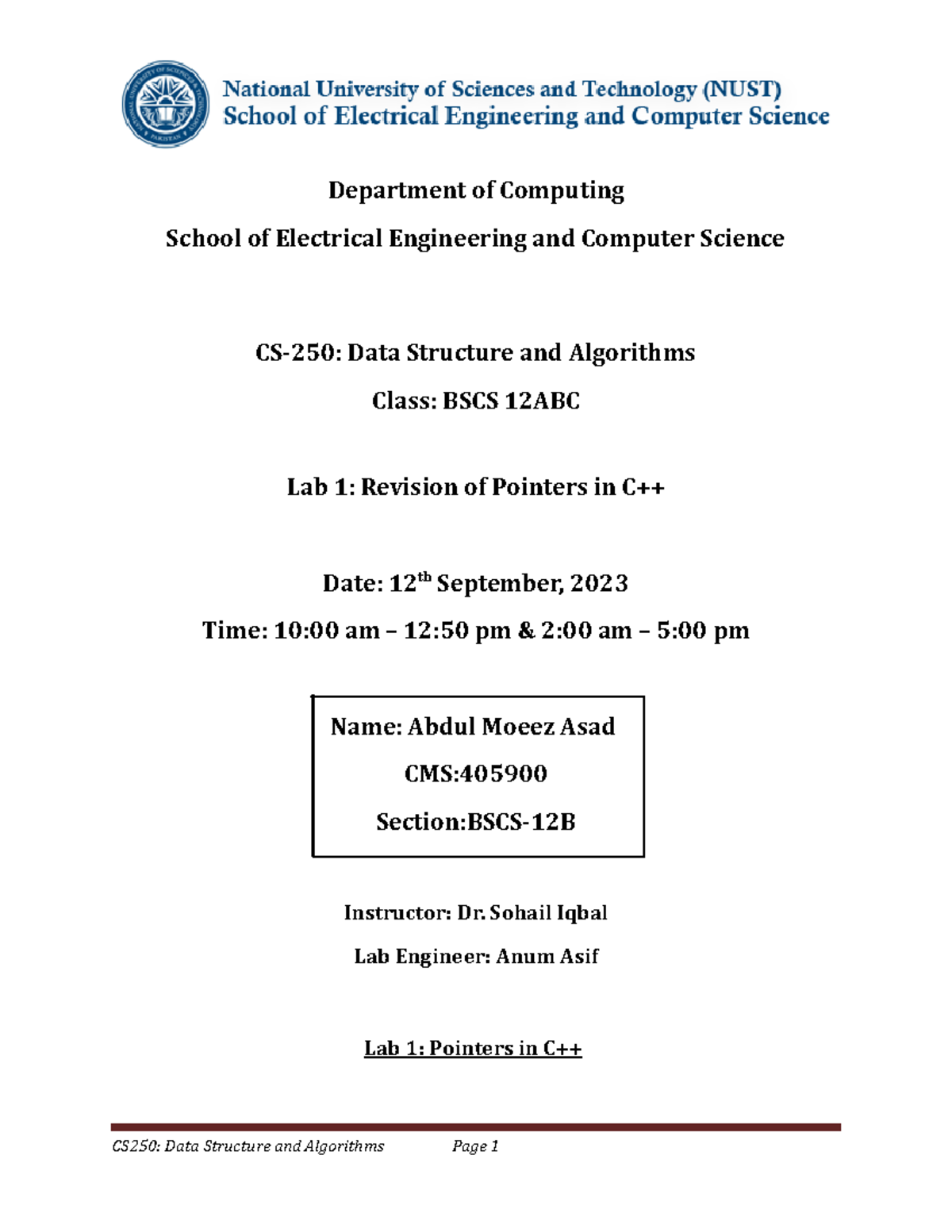 Abdul Moeez Asad lab01 - Department of Computing School of Electrical ...