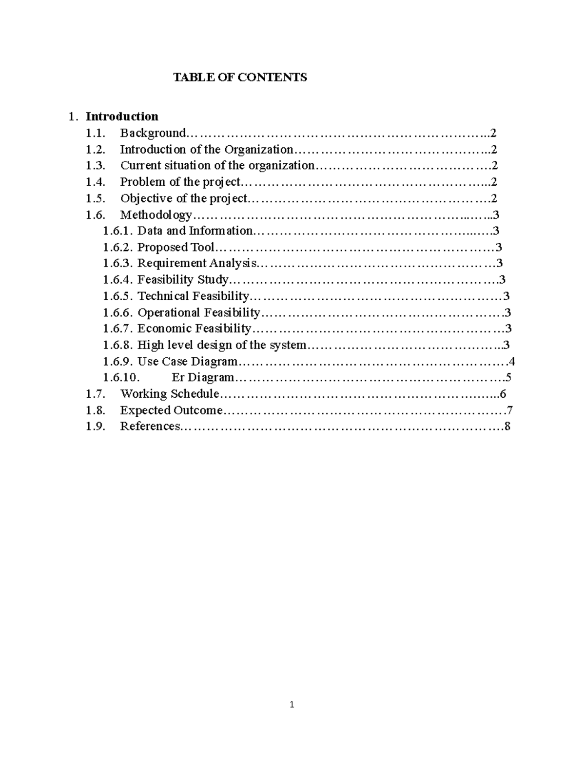 Table OF Contents - bbbbbbbbbbbbbbb - TABLE OF CONTENTS - Studocu