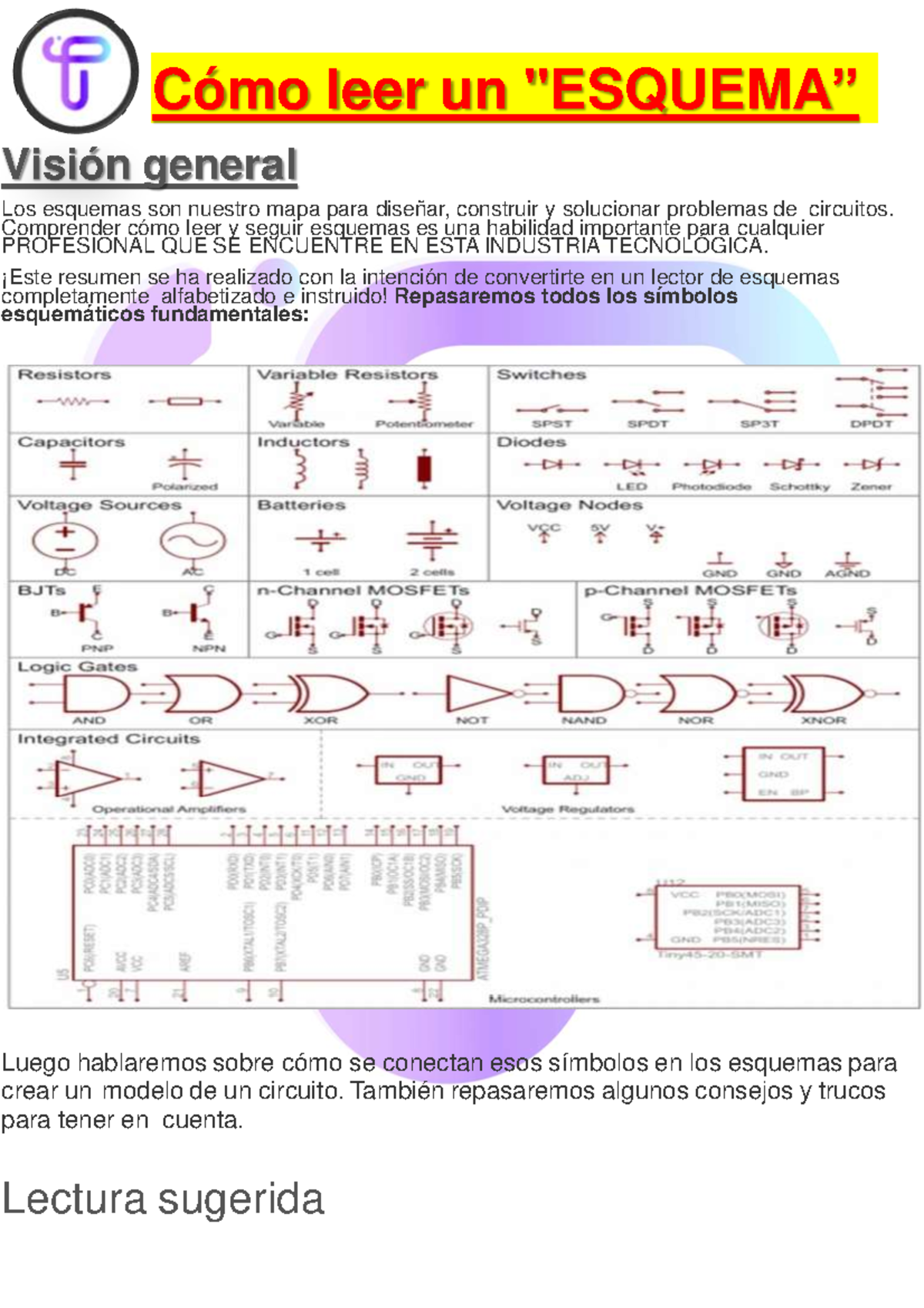 COMO LEER UN Esquema PDF Theraphone ( - Cómo leer un "ESQUEMA” Visión general Los esquemas son ...