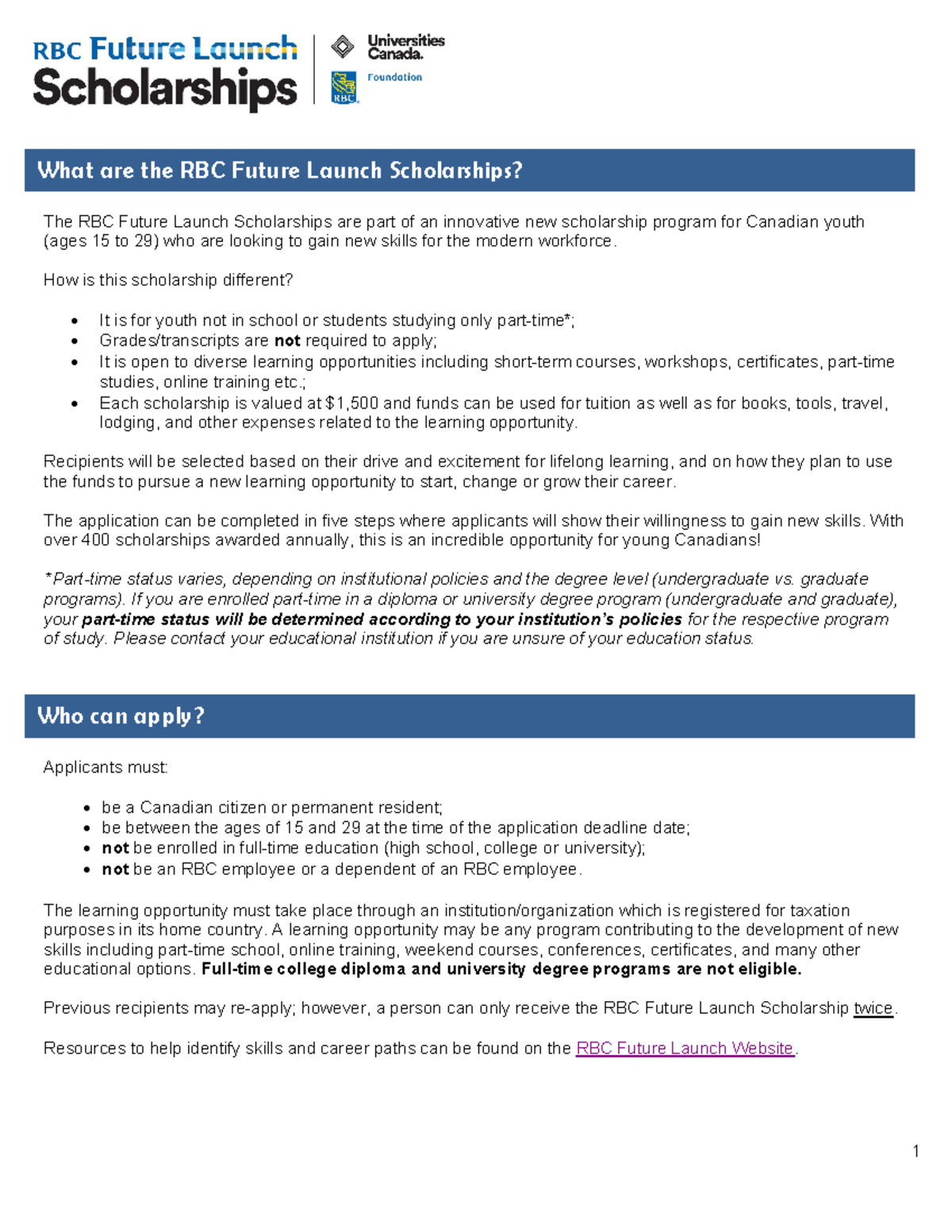 1 1400686 2023 Guidelines RBC Future Launch - The RBC Future Launch ...