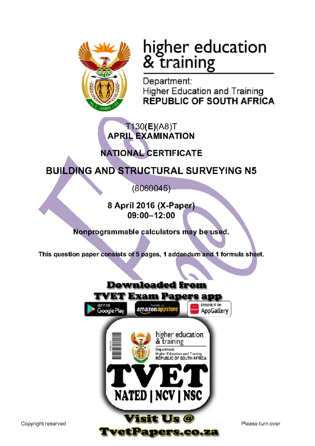 2016 n5 building and structural surveying april 2016 - Copyright ...