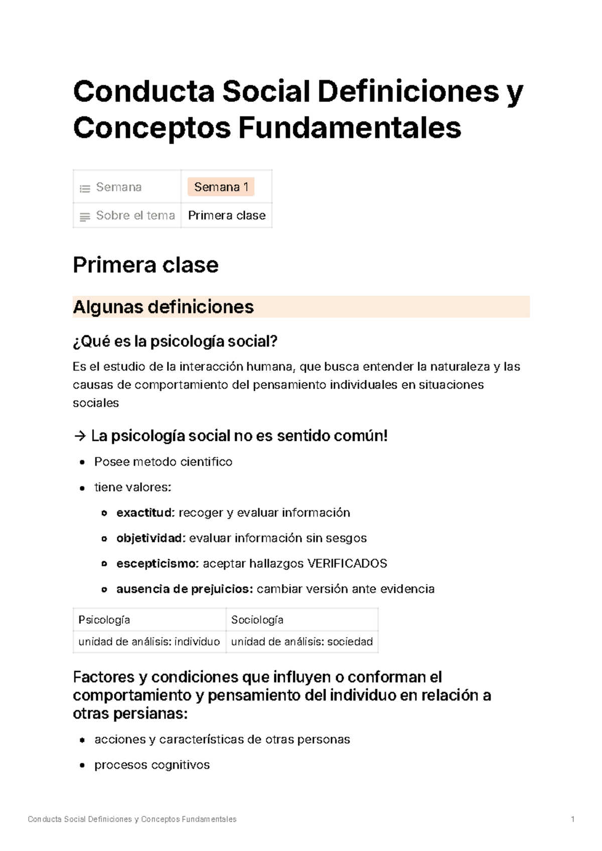 Definiciones y conceptos fundamentales de la conducta social - Conducta ...