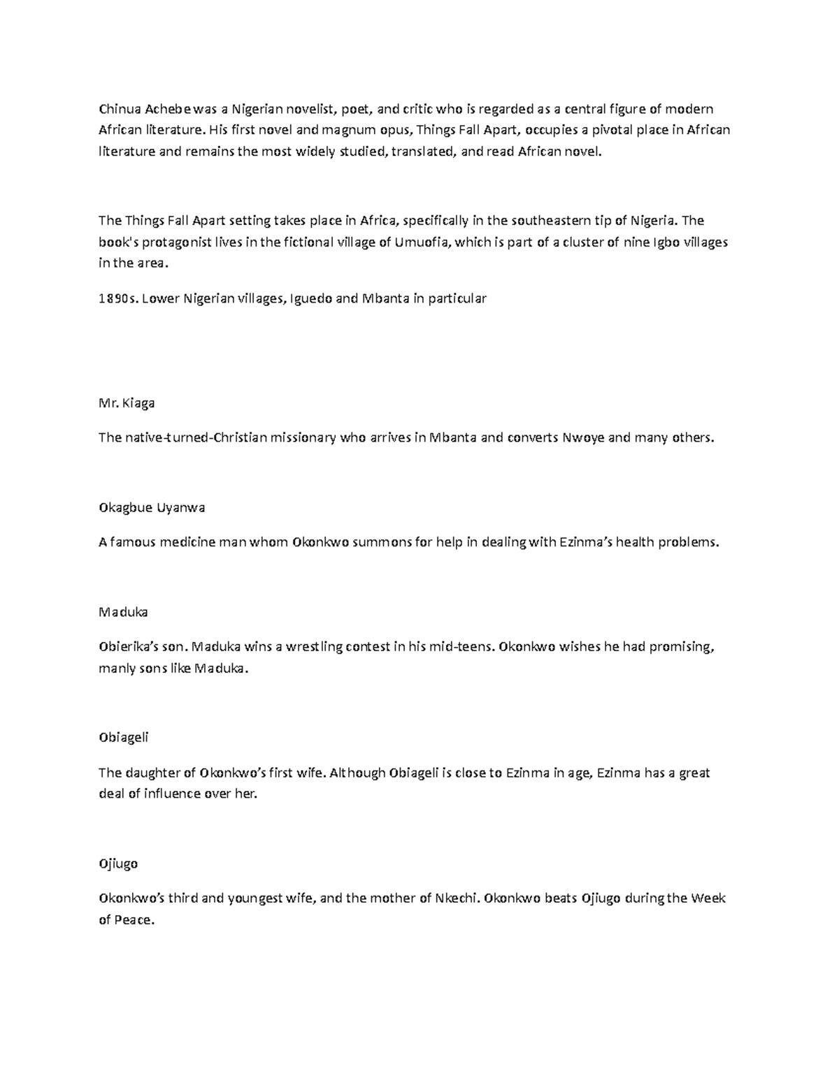 Chinua Achebe w-WPS Office - Chinua Achebe was a Nigerian novelist ...