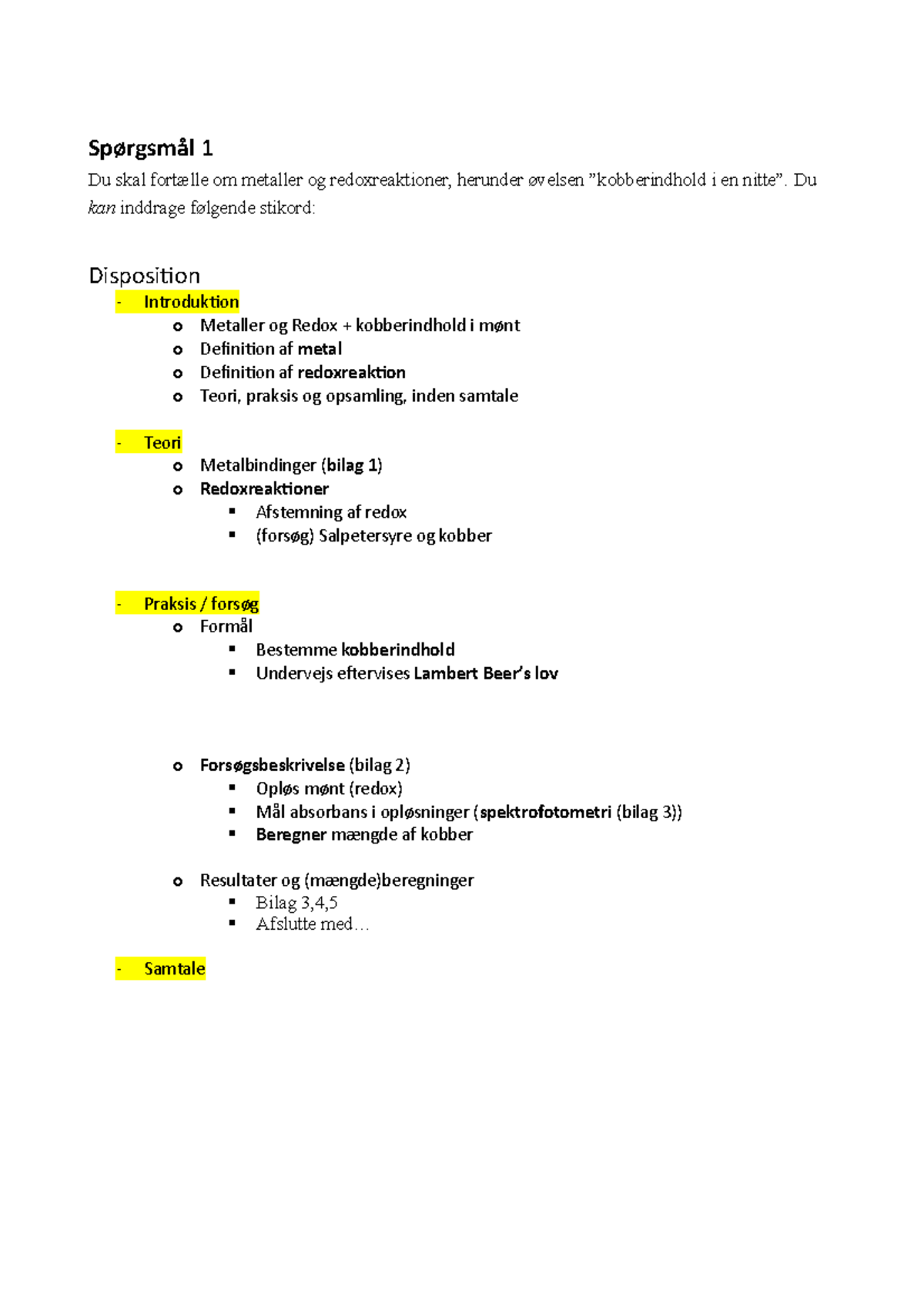 This is a very descriptive text. No, really - Spørgsmål 1 Du skal ...