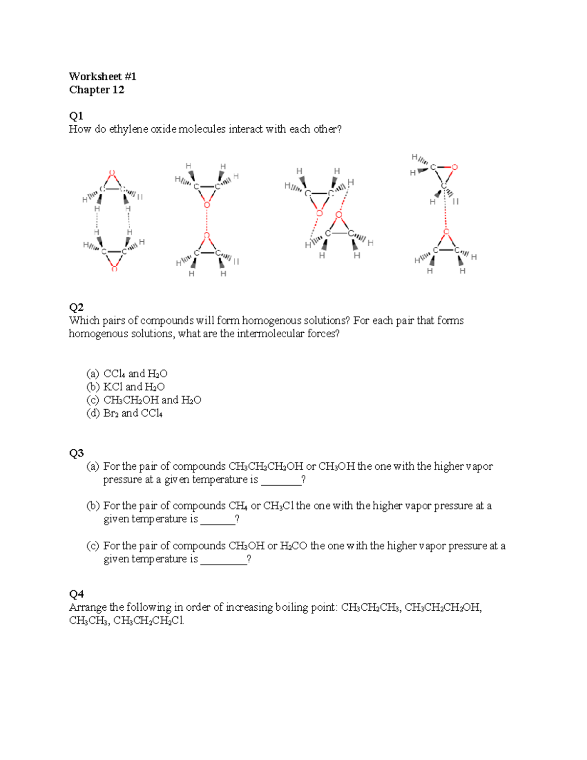 GC2 Worksheet #1 CHP 12 Test - Worksheet # Chapter 12 Q How do ethylene ...