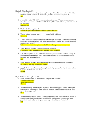 Leadership study guide questions TEST1 - Chapter 1 1. A nurse is ...