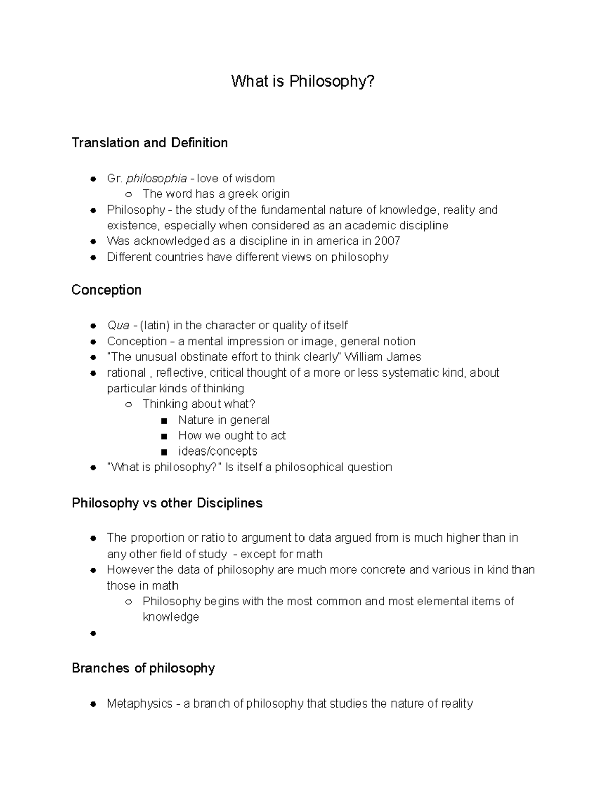 PHIL 1175 - Intro To Ethics - What is Philosophy? Translation and ...