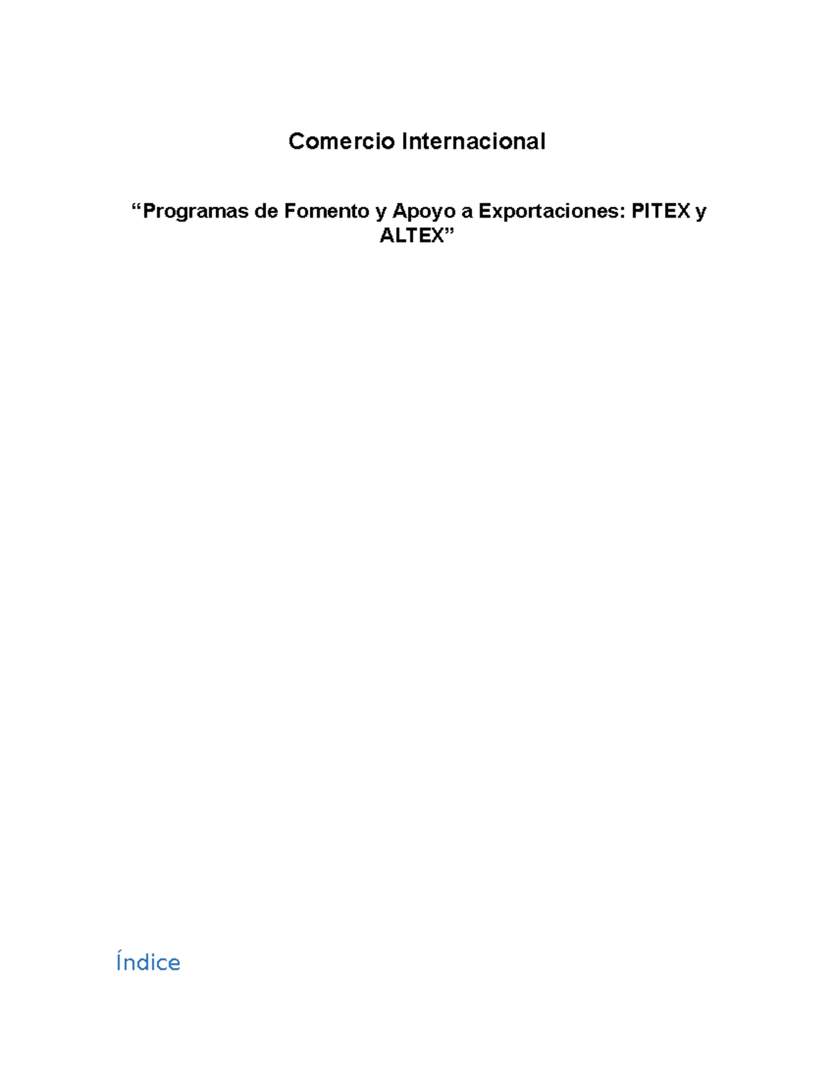 Pitex Y Altex completo (Comercion Internacional) - Comercio ...