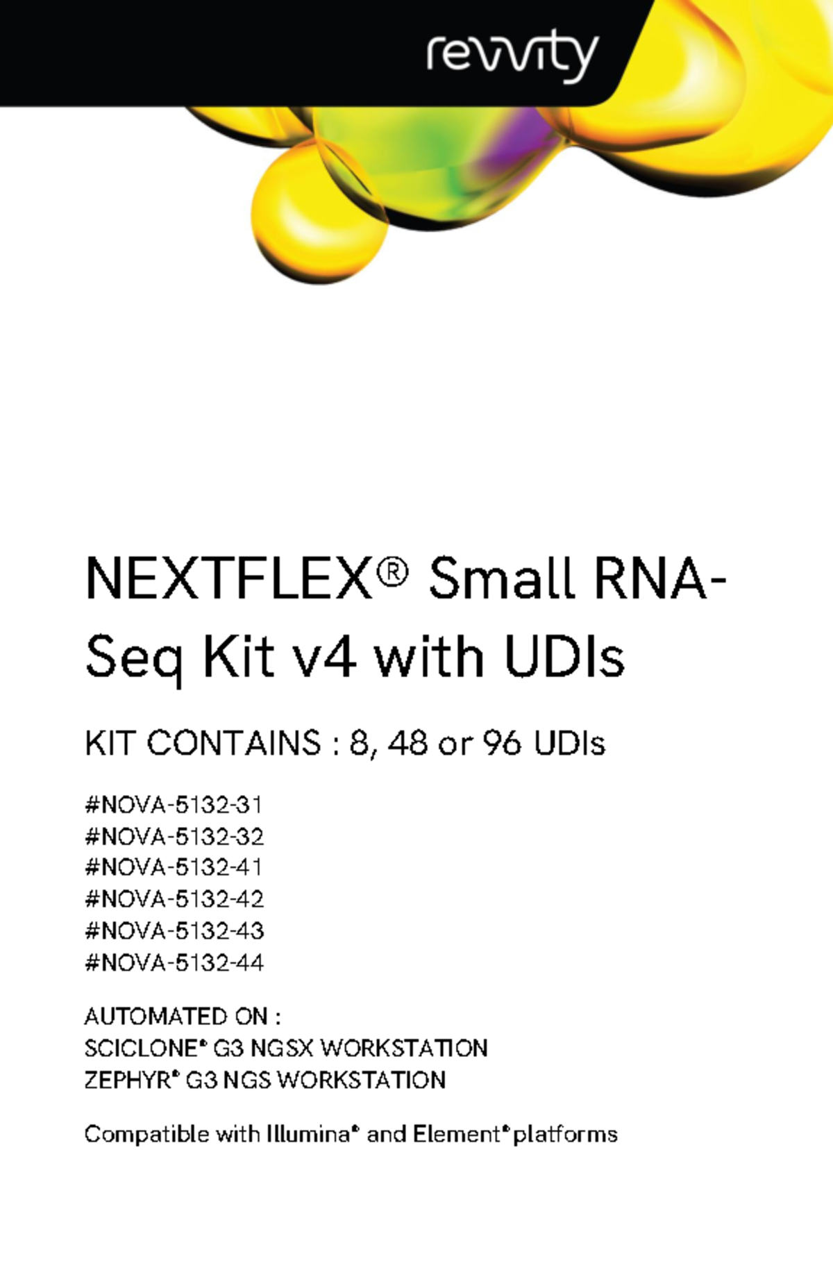 NOVA-5132-XX-MN v2310 Manual Nextflex Small RNA-Seq Kit V4 with UDIs - NEXTFLEX® Small RNA- Seq ...