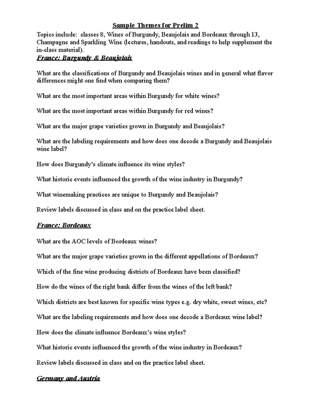 F21 Prelim 2 Sample Themes - HADM 4300 - Cornell - Studocu