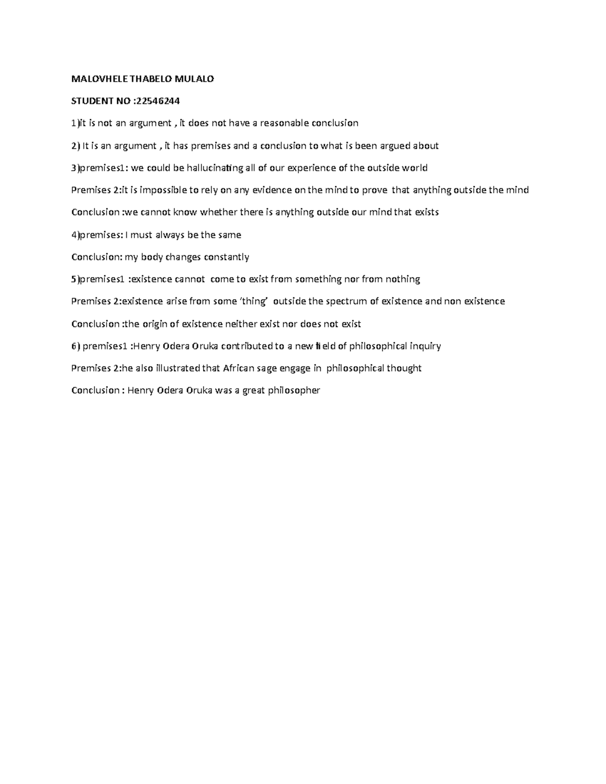 FIL 110 Assignment - these might not be correct, but hope they help. - MALOVHELE THABELO MULALO ...