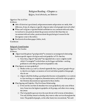 Psychology of Religion - Theories - Psychology of Religion - Chapter 3 ...