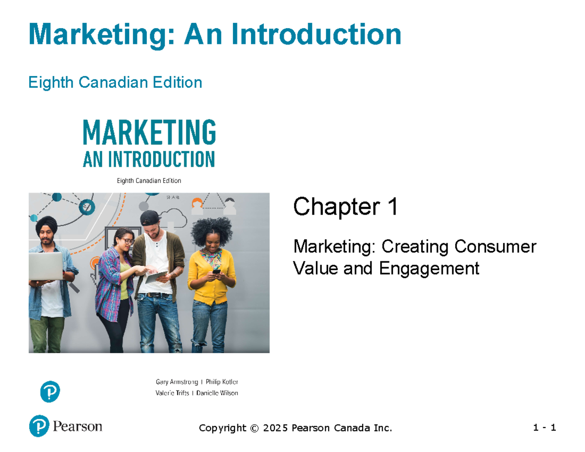 Chapter 1 - Marketing intro notes - 1 - 1 Marketing: An Introduction ...